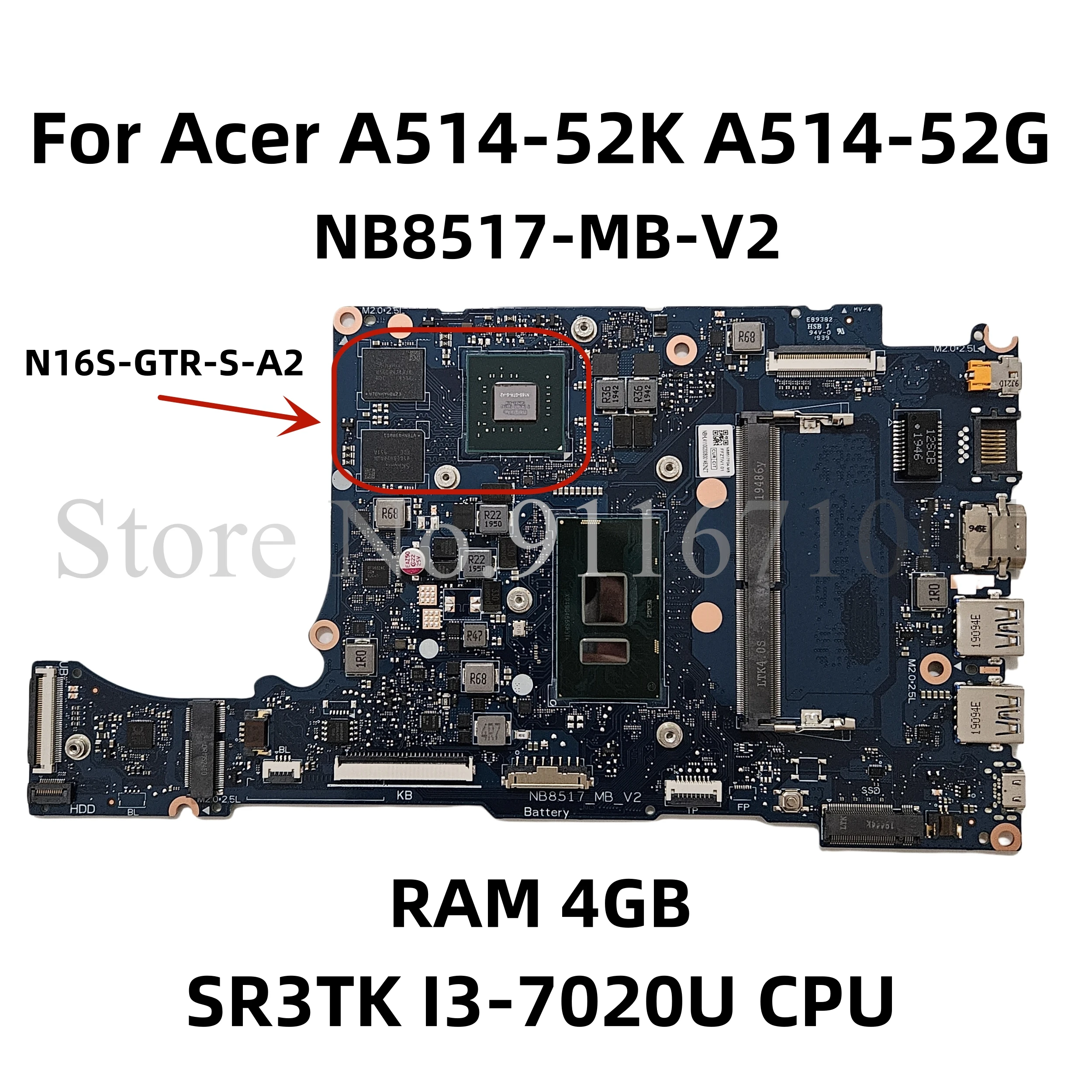 NEW-NB8517-MB-V2-For-Acer-Aspire-A514-52K-A514-52G-Laptop-Motherboard ...