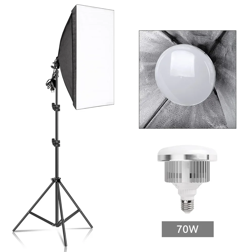 Photography-Softbox-Lighting-Kits-50x70CM-Professional-Continuous-Light ...