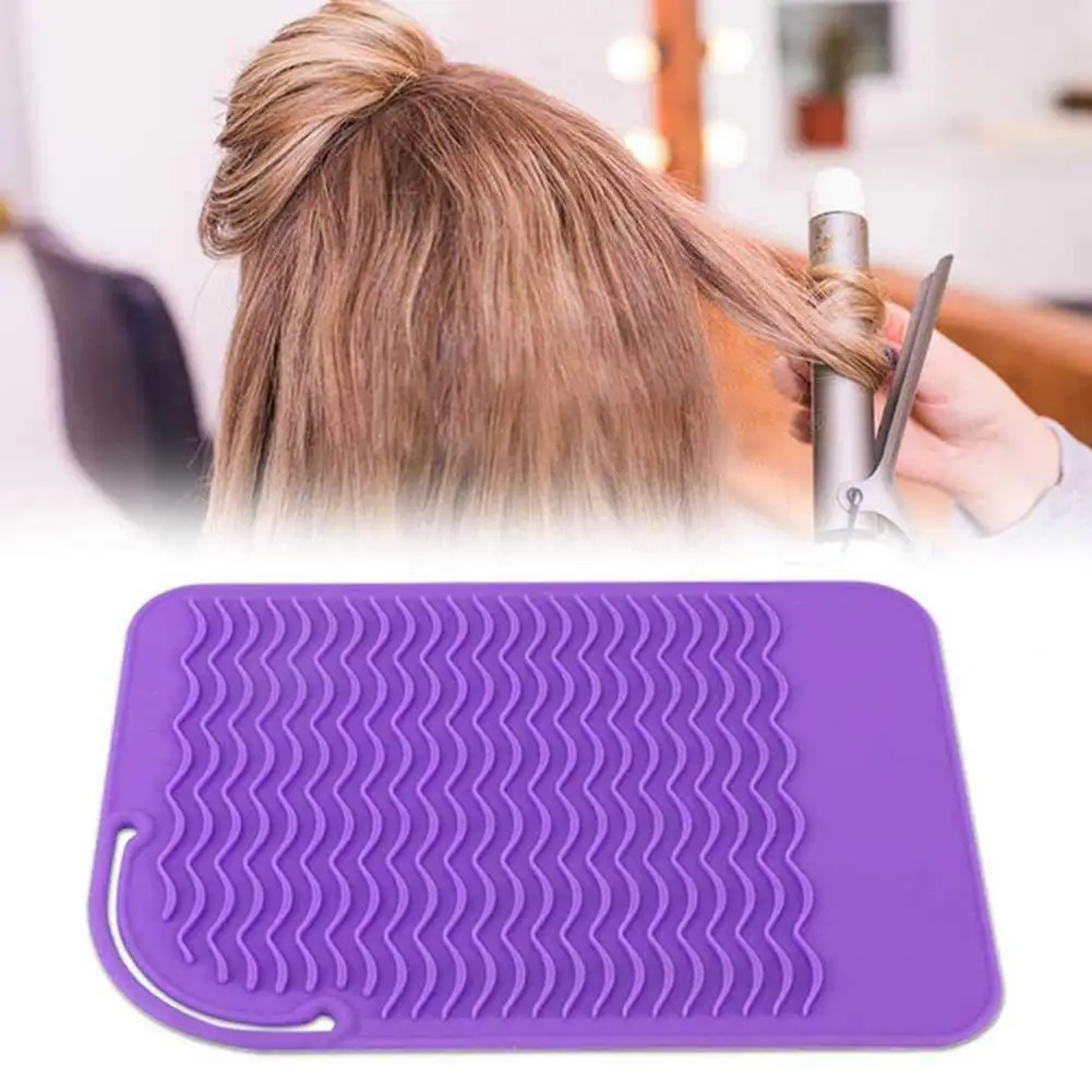 Curling Iron Mat Professional Hollow Wrap Space Saving Hair Flat Iron ...