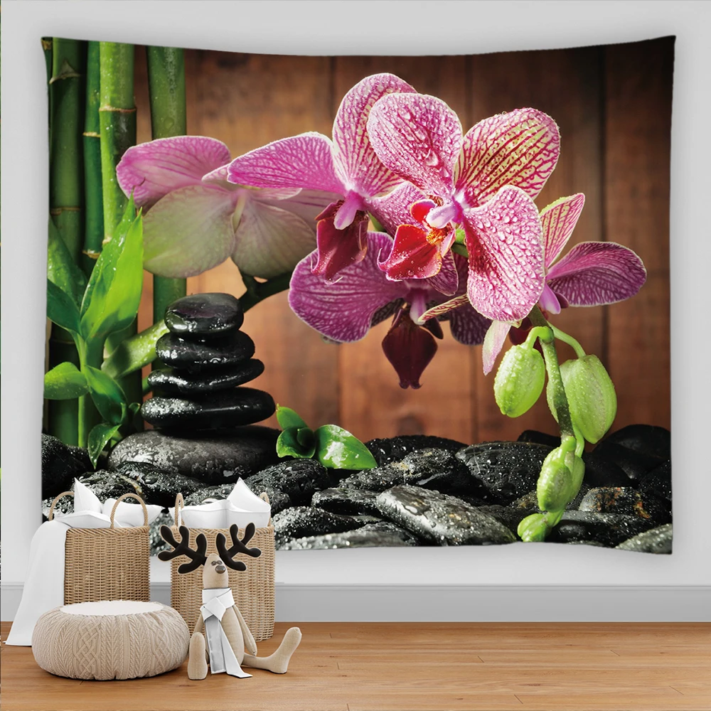 Canvas Room Decor Blanket | Tapestries Wall Canvas | Zen Landscape ...