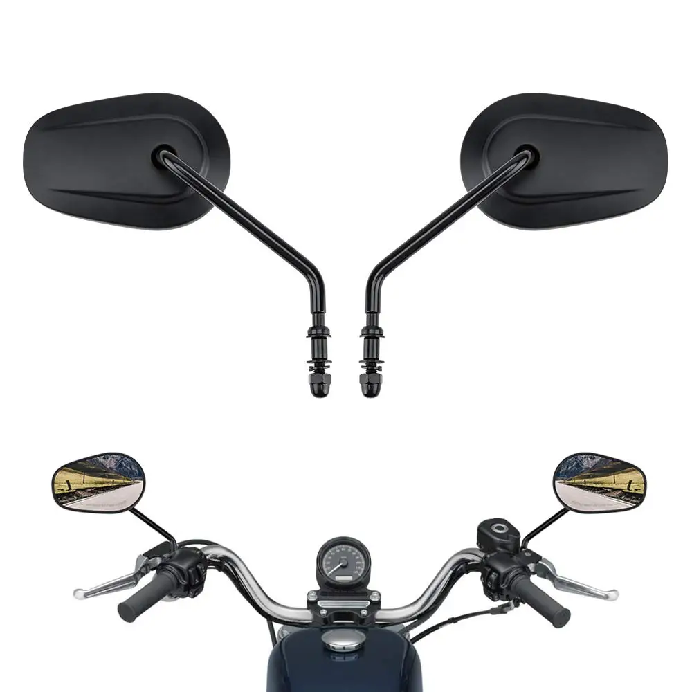 Motorcycle Mirrors For Harley Touring Road King Fat boy Sportster XL ...