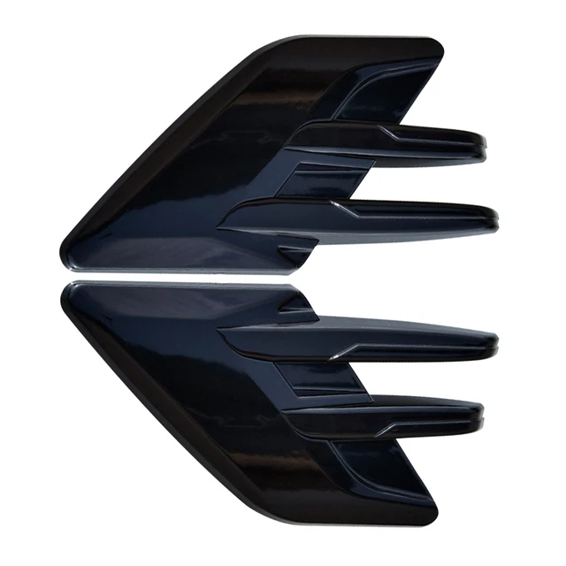2Pcs Car Styling 3D Shark Gill Car Side Fake Vent Sticker Car Exterior ...