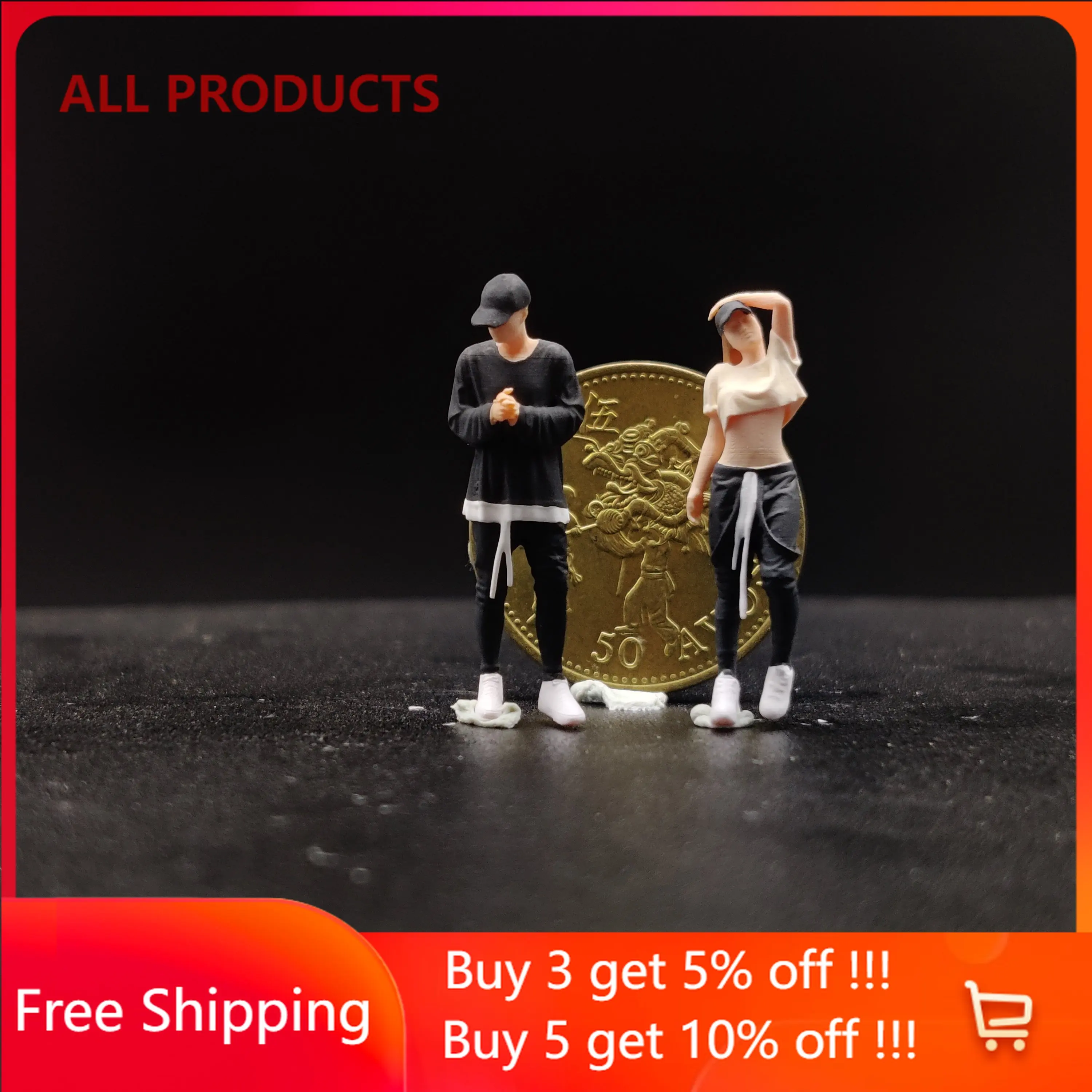 1:64 Scale Figures Male Beautiful Woman Model Dioramas Diecast ...