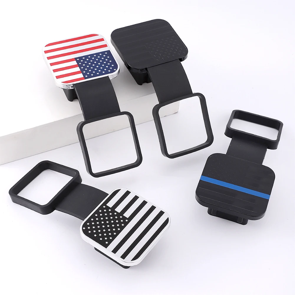 Universal-Trailer-Hitch-Cover-2-Inch-Receiver-Auto-Square-Plug-Tow-Hook ...