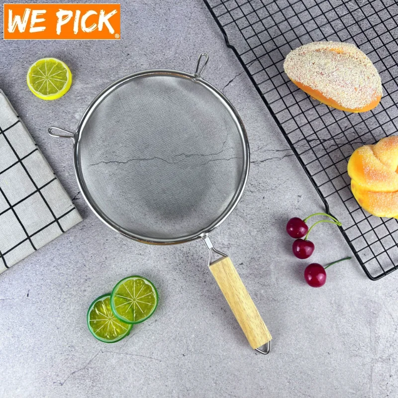 WePick-Baking-Colander-Stainless-Steel-Wire-Fine-Mesh-Oil-Strainer-Mesh ...