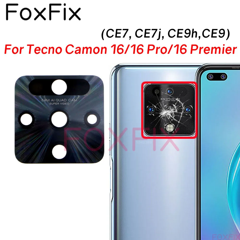 Rear Back Camera Glass Lens For Tecno Camon 16 Pro 16 Premier CE7 CE7j ...