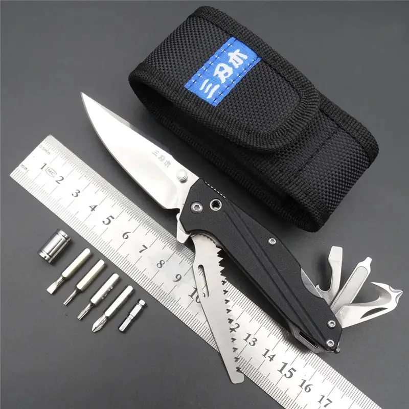Sanrenmu-7116-Multi-Tool-Folding-Knife-Batch-Head-Group-Survival ...