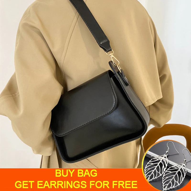 Chic-Simple-Small-Flap-Shoulder-Bags-For-Women-Solid-Color-Pu-Leather ...