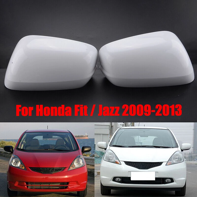 For Honda Fit Jazz 2009 2010 2011 2012 2013 Left Right Rearview Mirror Housing Side Cover Trim ...