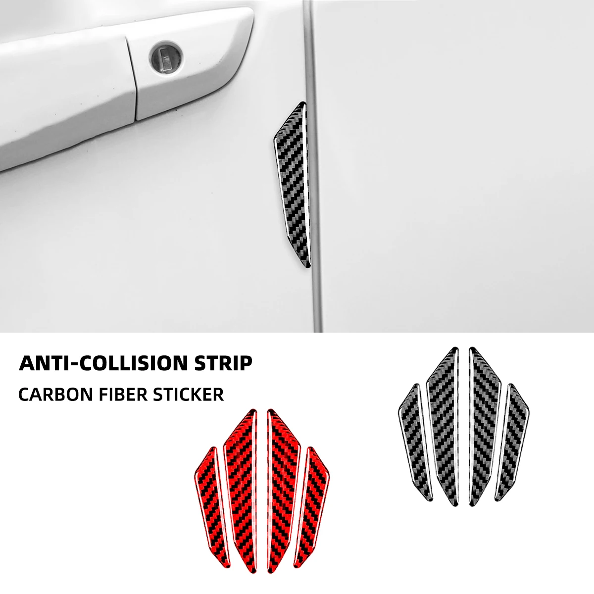 2-4pcs-Car-Door-Protective-Sticker-Strip-Carbon-Fiber-Look-Anti ...