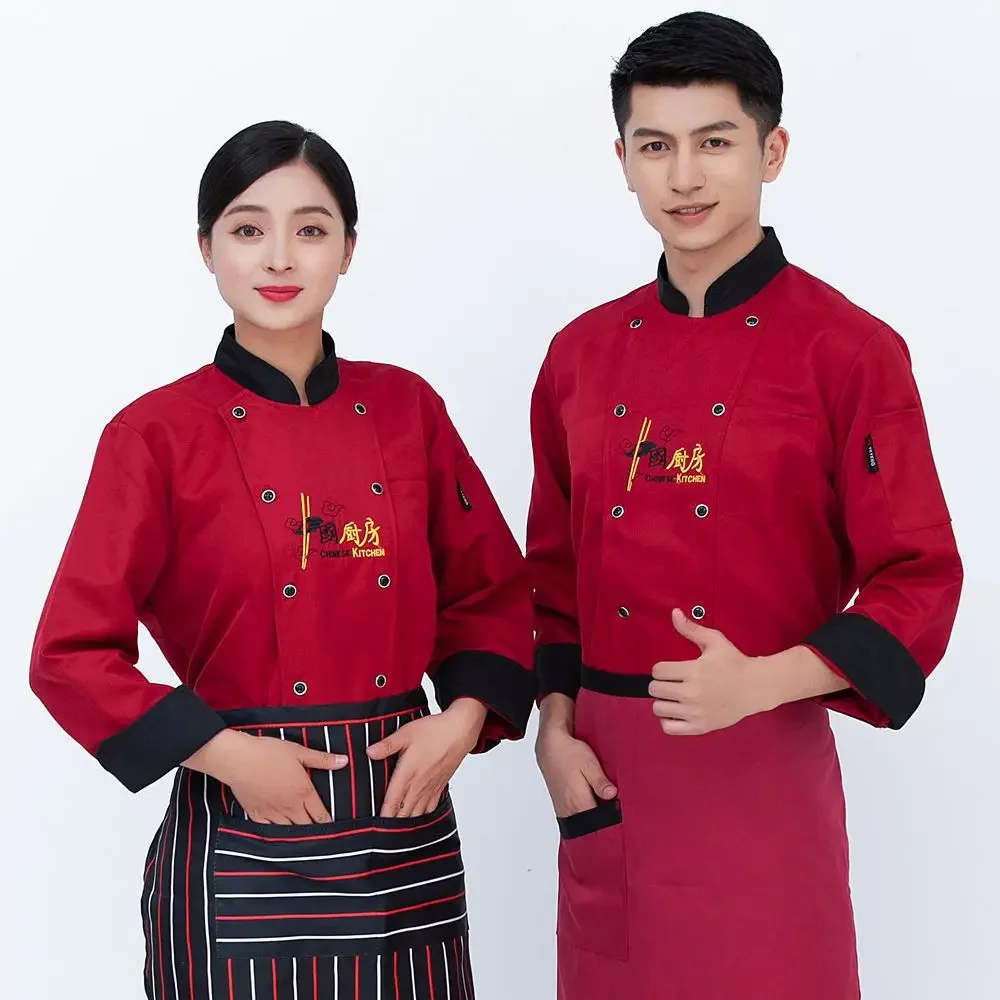 Short-sleeved-Kitchen-Canteen-Chinese-Style-2024-New-Hotel-Chef ...