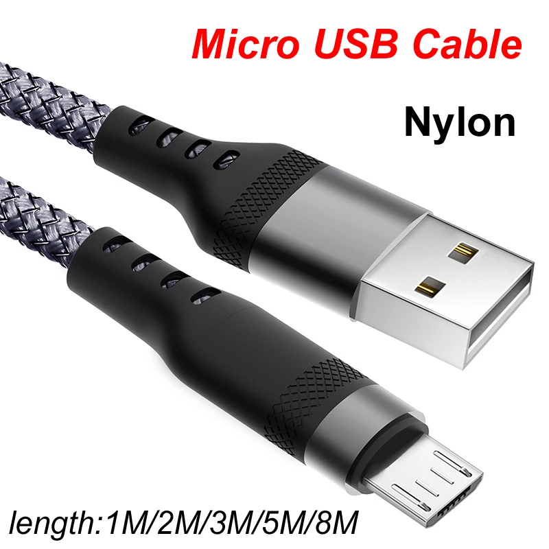 1M-2M-3M-5M-8M-Micro-USB-Cable-5A-Fast-Charging-Wire-Mobile-Phone-type ...