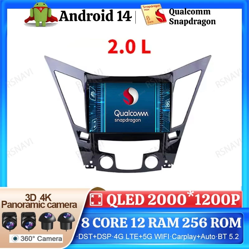 Android-14-Car-Radio-For-Hyundai-Sonata-6-YF-2009-2014-2DIN-GPS ...