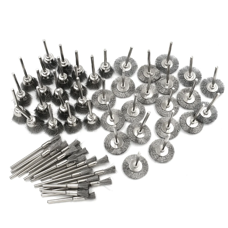 45pcs-60PCs-Mini-Steel-Wire-Brushes-Rotary-Tool-for-Dremel-Drill ...