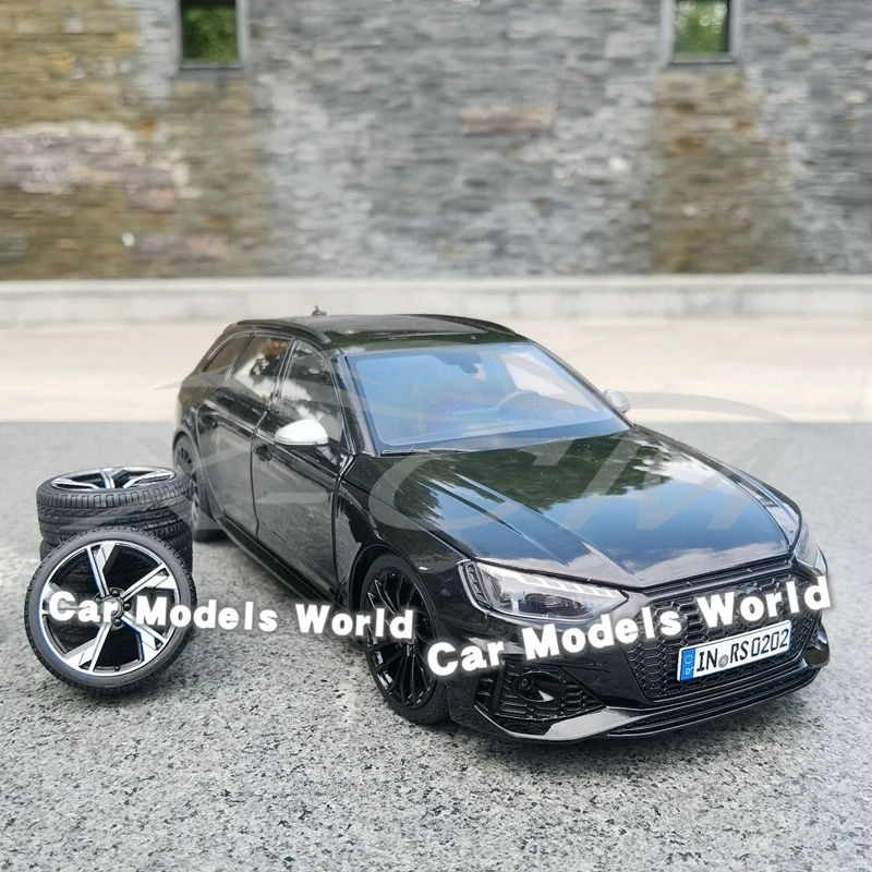 Diecast-Car-Model-for-AUTOKOL-Kilo-Works-RS4-B9-2022-1-18-Black-SMALL ...