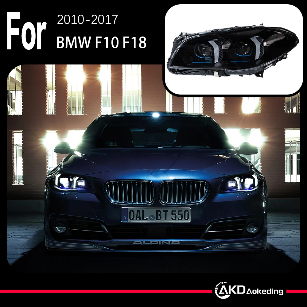 AKD Car For BMW F10 F18 LED Auto Headlight Assembly 2010-2017 525I 530I ...
