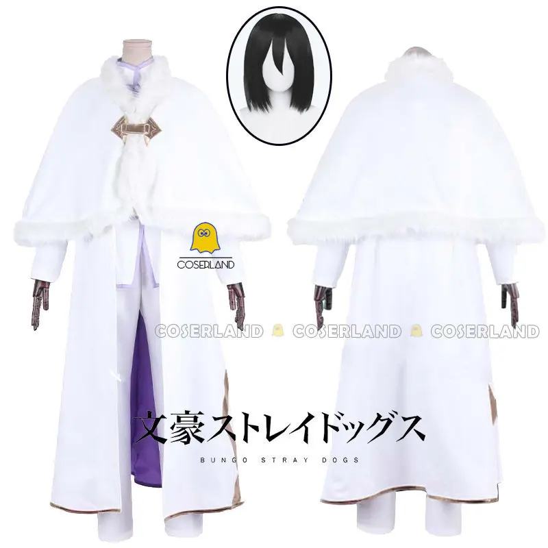 Anime-Fyodor-Dostoevsky-Cosplay-Costume-Wig-Hat-Cloak-Trench-Uniform ...