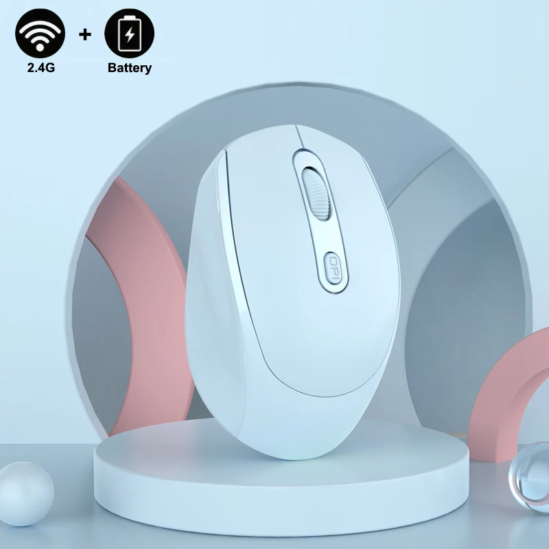 Macaron-Mouse-Ergon-mico-Port-til-para-Jogos-2-4G-Mouse-Sem-Fio-com ...