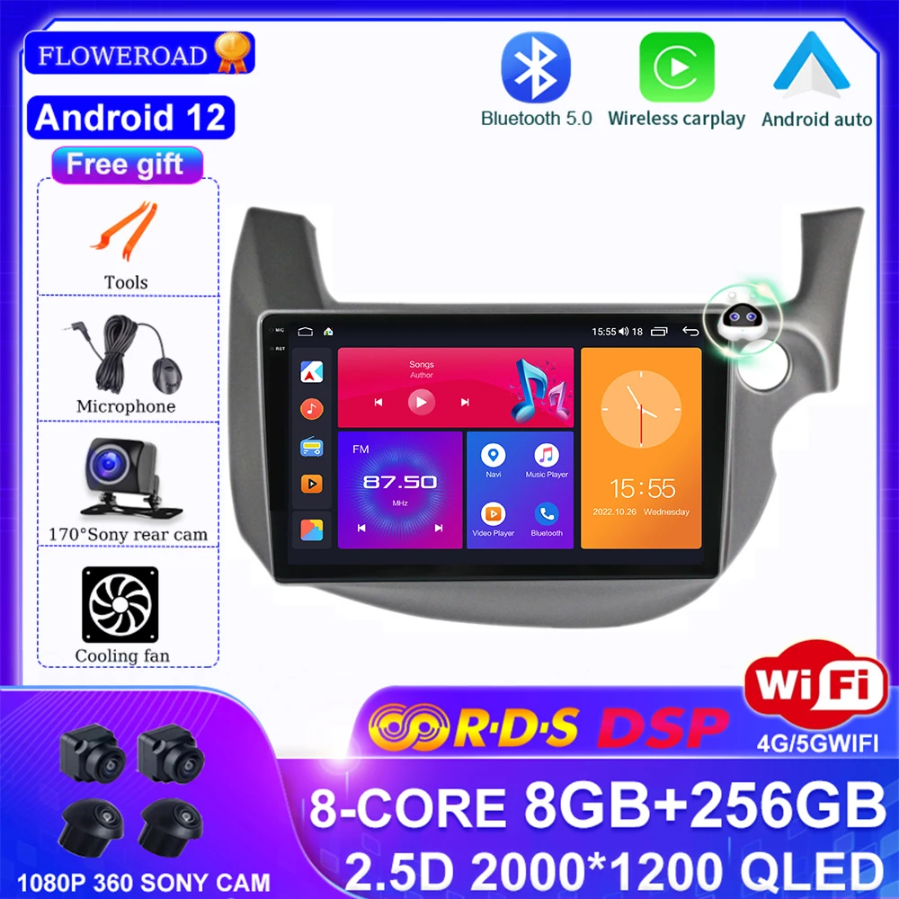 4G-DSP-Android-13-For-HONDA-FIT-JAZZ-2-2007-2014-Car-Radio-Multimedia ...