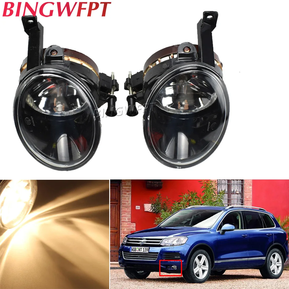 2PCS-Front-LED-Fog-Light-Lamp-Car-Lights-7P6941699-7P6941700-For-VW ...