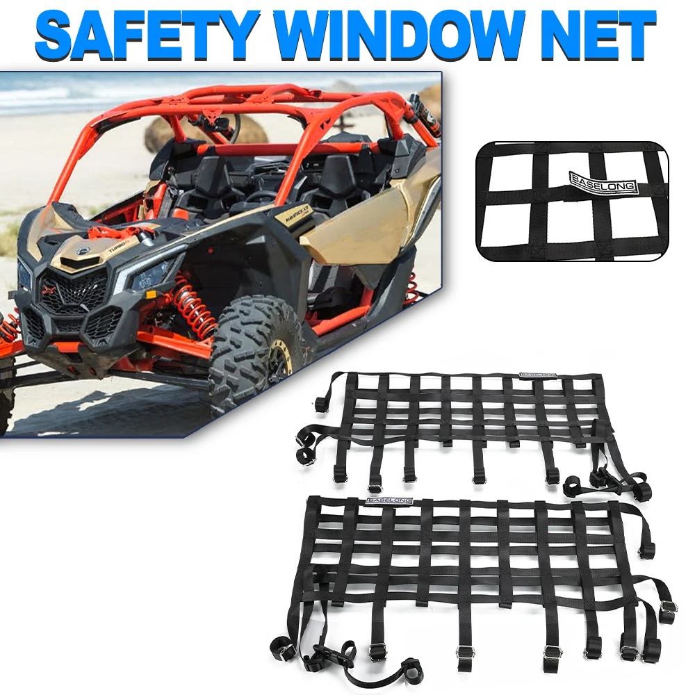 Safety-Window-Net-UTV-Accessories-Safety-Equipment-For-Can-Am-Maverick ...