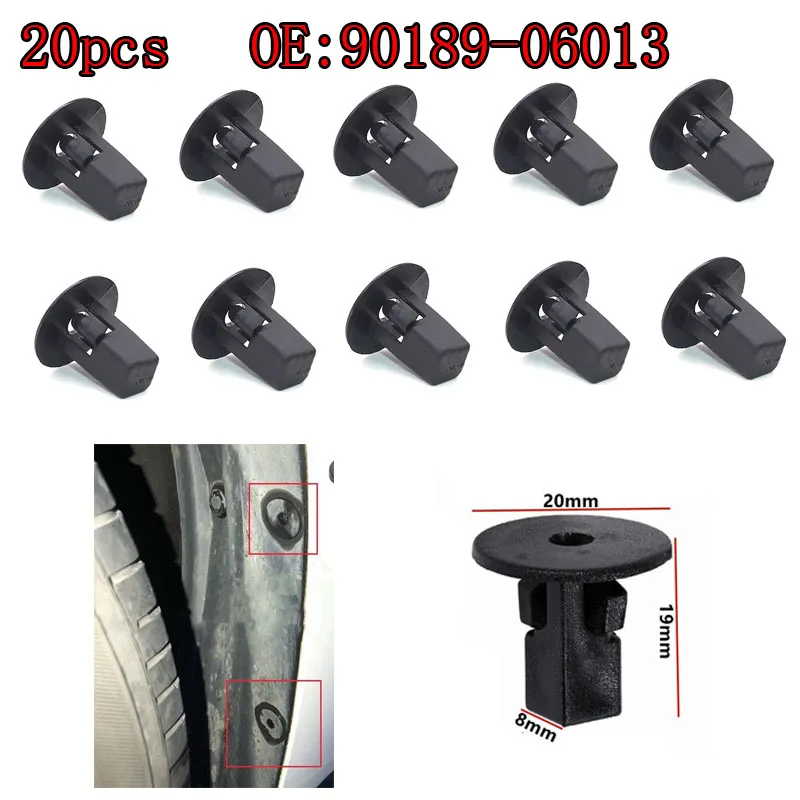 20pcs-Auto-Plastic-Fastener-Front-Wheel-Arch-Lining-Mudguard-Clips ...