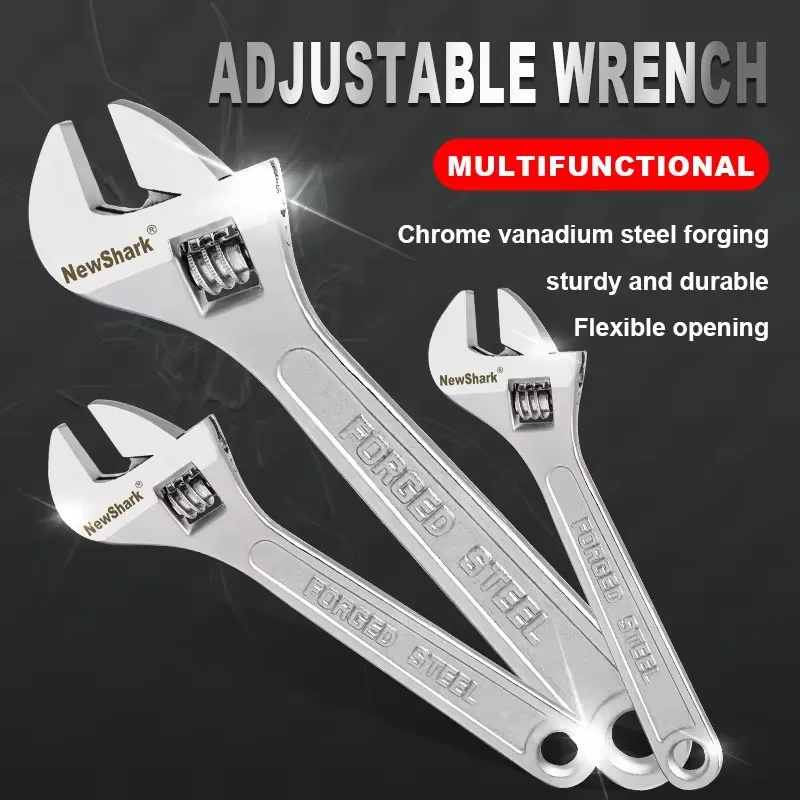 Adjustable-Wrench-Large-Openin-Long-Handle-Universal-Spanner-Clamp ...