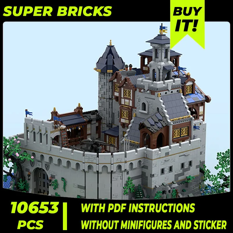 Medieval-Castle-Model-Moc-Building-Bricks-Black-Falcon-Royal-Castle ...