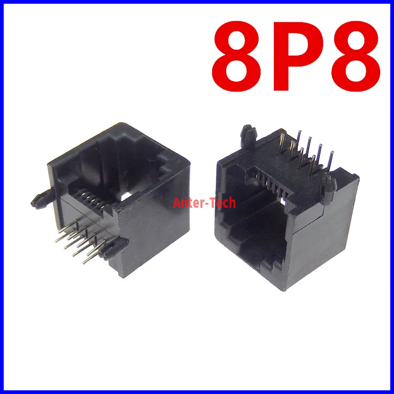 10 pcs RJ45 8P8C Modular Network PCB Jack 8P LAN Adapter Connector 8PIN ...