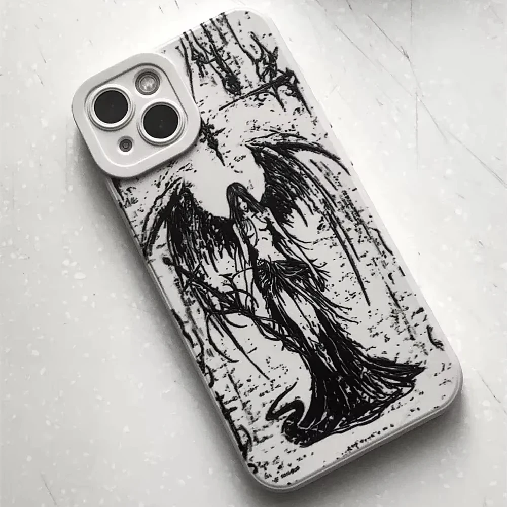 Luxury BURGA Black Angel Demon Phone Case for Redmi 10 4G (TOYB ...