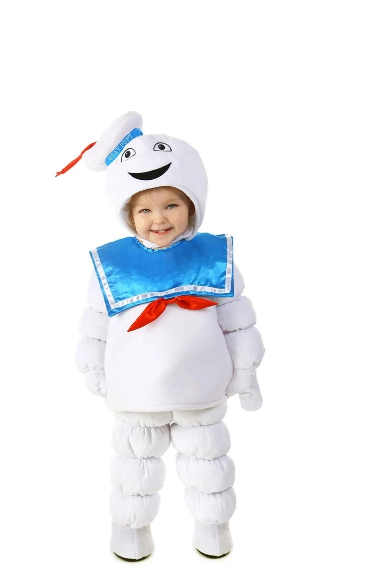 Kids-Ghostbuster-Marshmallow-Puft-Cosplay-Costumes-Lovely-Cute-White-3 ...