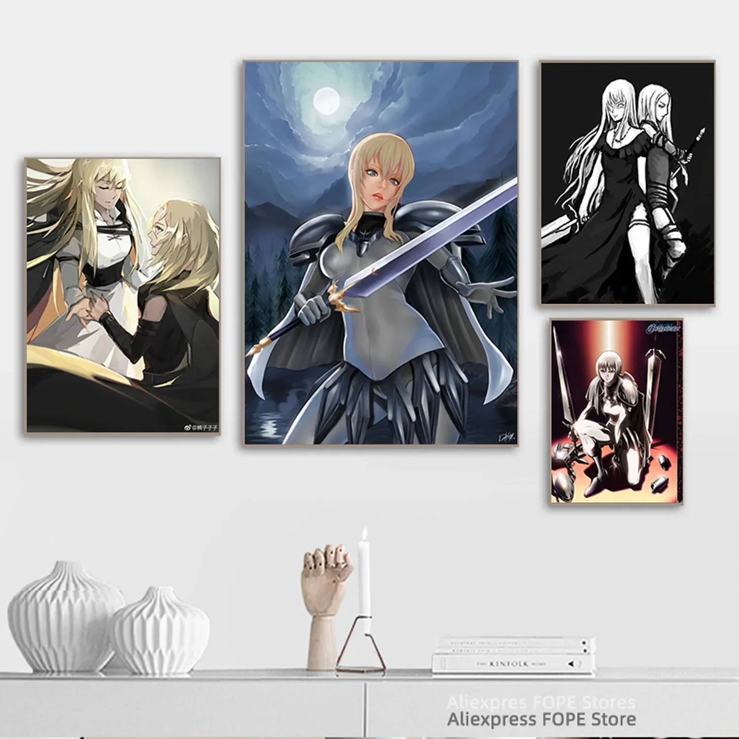 Claymore-Galatea-Anime-Animation-Cartoon-Manga-Wall-Art-Canvas-Posters ...