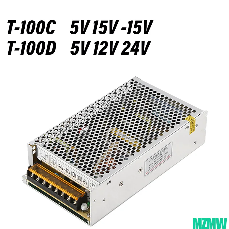 100W-Triple-Output-Switching-Power-Supply-Ac-Dc-Converter-T-100C-5V-15V ...
