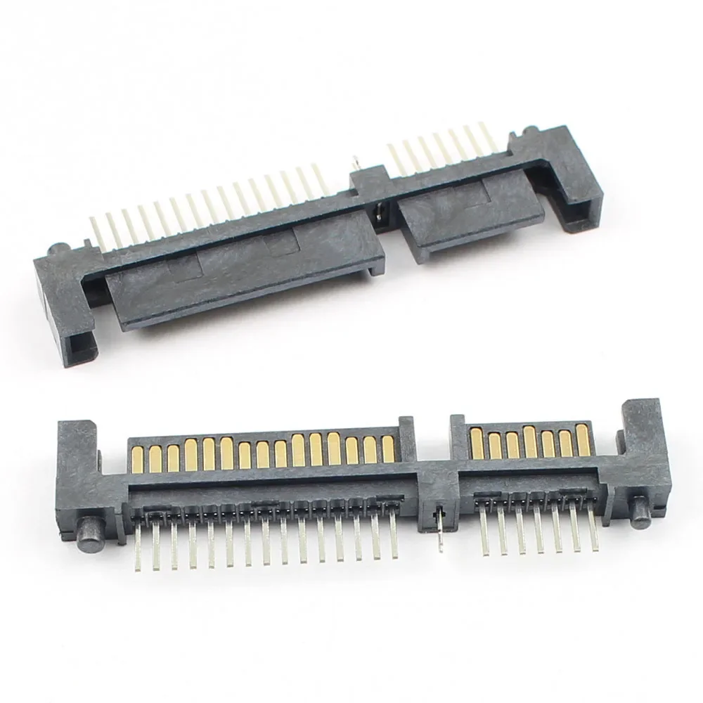 50pcs-SATA-7-15-22-Pin-Straight-Male-Interface-Socket-Connector-Port ...