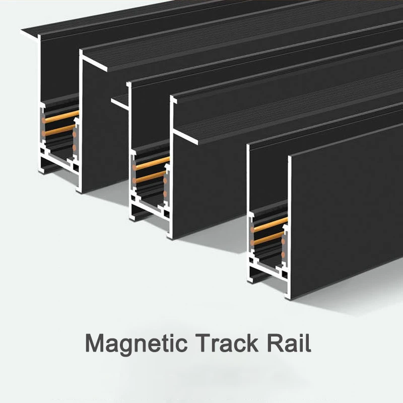 Surface Mounted Magnetic Track Light Linear Magnet Track Lighting Rail ...