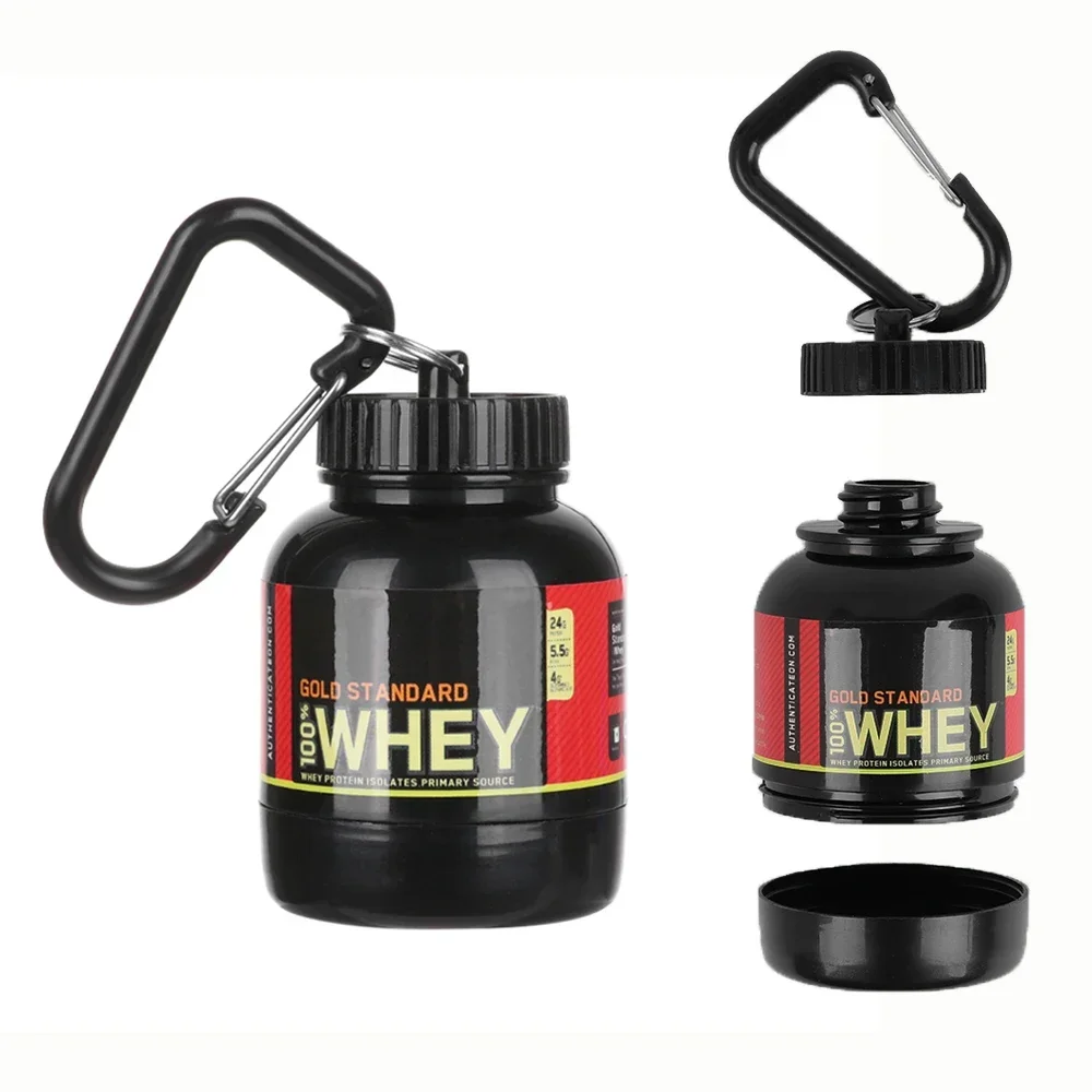 Portable Protein Powder Bottle With Whey Keychain Health Funnel ...