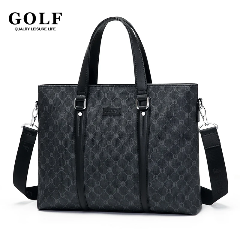 GOLF-Men-Briefcase-Bag-15-Inches-Laptop-Business-Leather-Shoulder ...