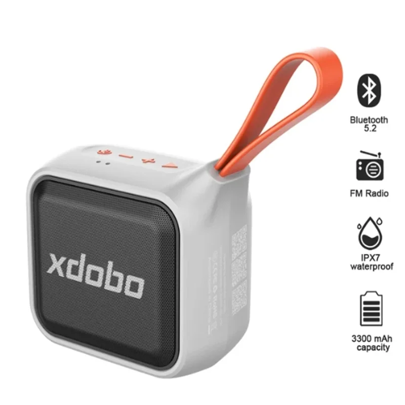 XDOBO-12W-Bluetooth-Speaker-Portable-TWS-Wireless-Speaker-3300mAh-IPX7-Waterproof-TF-Play ...