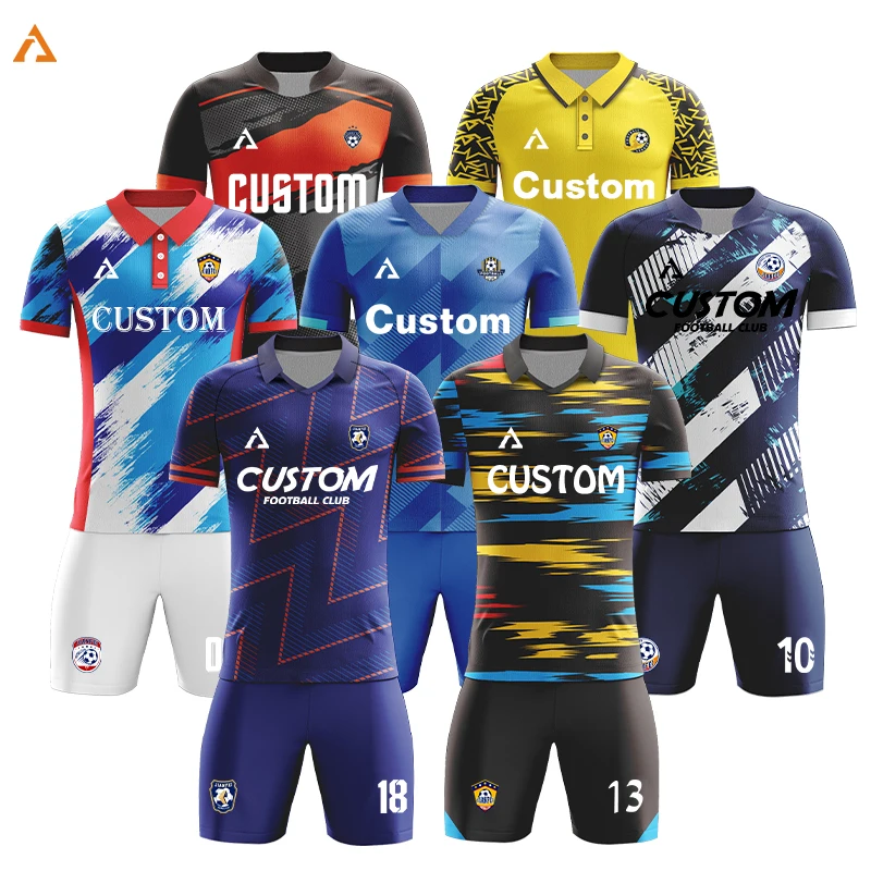 Custom Your Own Design Soccer Training Kit Mesh Kids Football Kit ...
