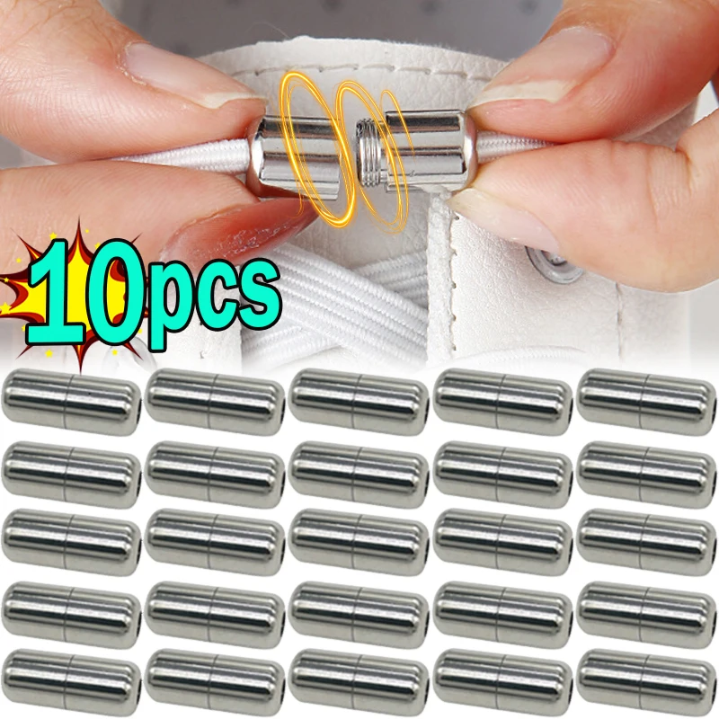 Shoelaces-Metal-Semicircle-Buckles-No-Tie-Buckle-Connector-for-Shoes ...