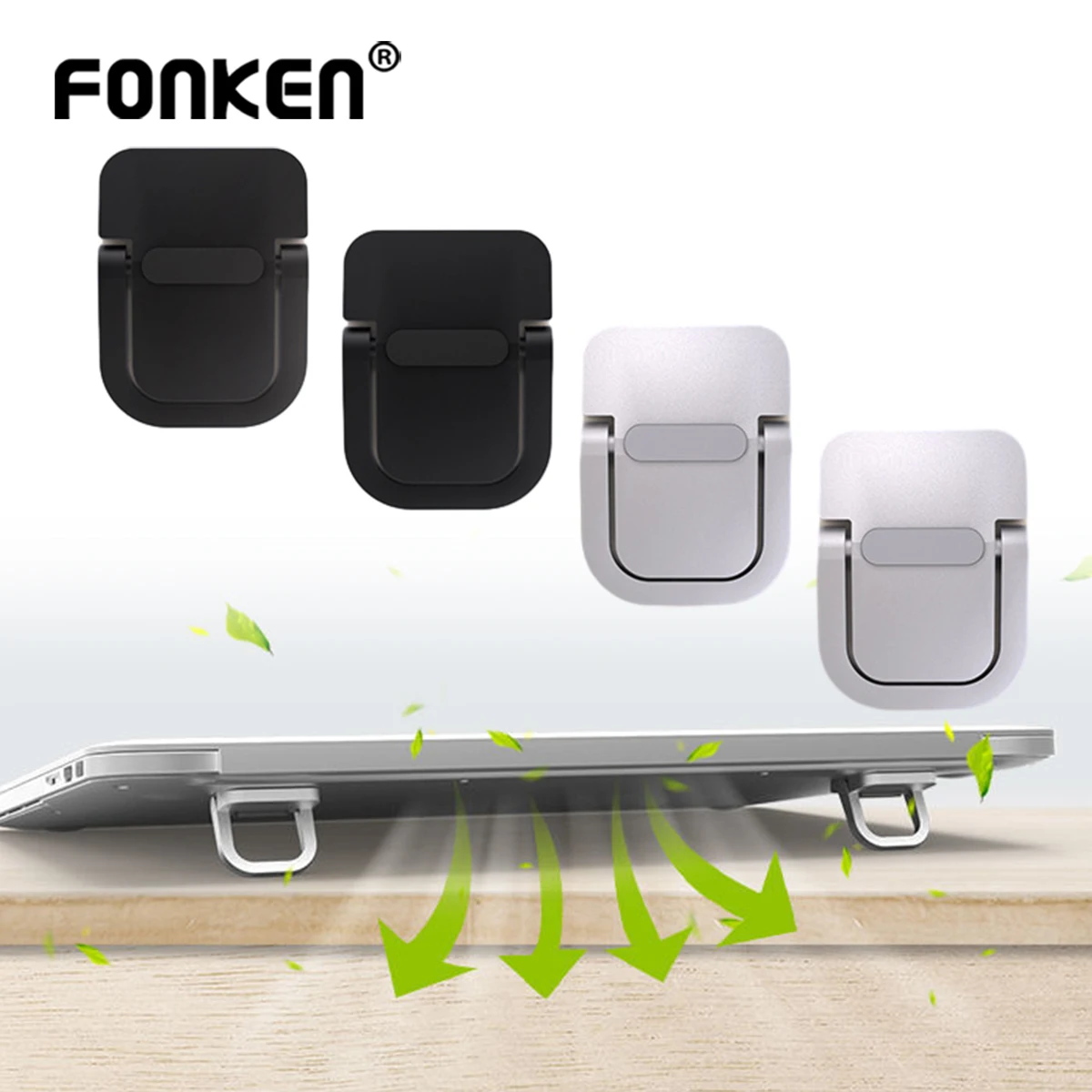 2Pcs-Laptop-Holder-for-Desk-Computer-Keyboard-Stand-Riser-Aluminum-Mini ...