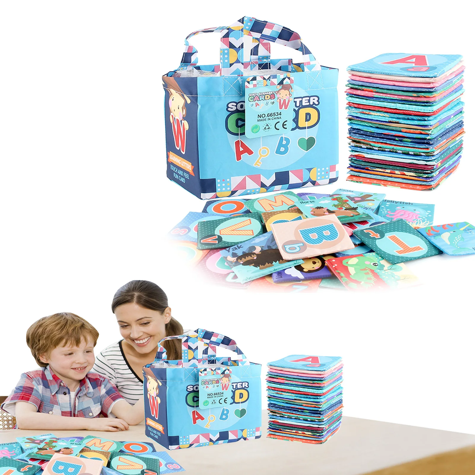 ABC-Learning-Toys-Babies-Cloth-Cards-Durable-Alphabet-Cards-With-Cloth ...