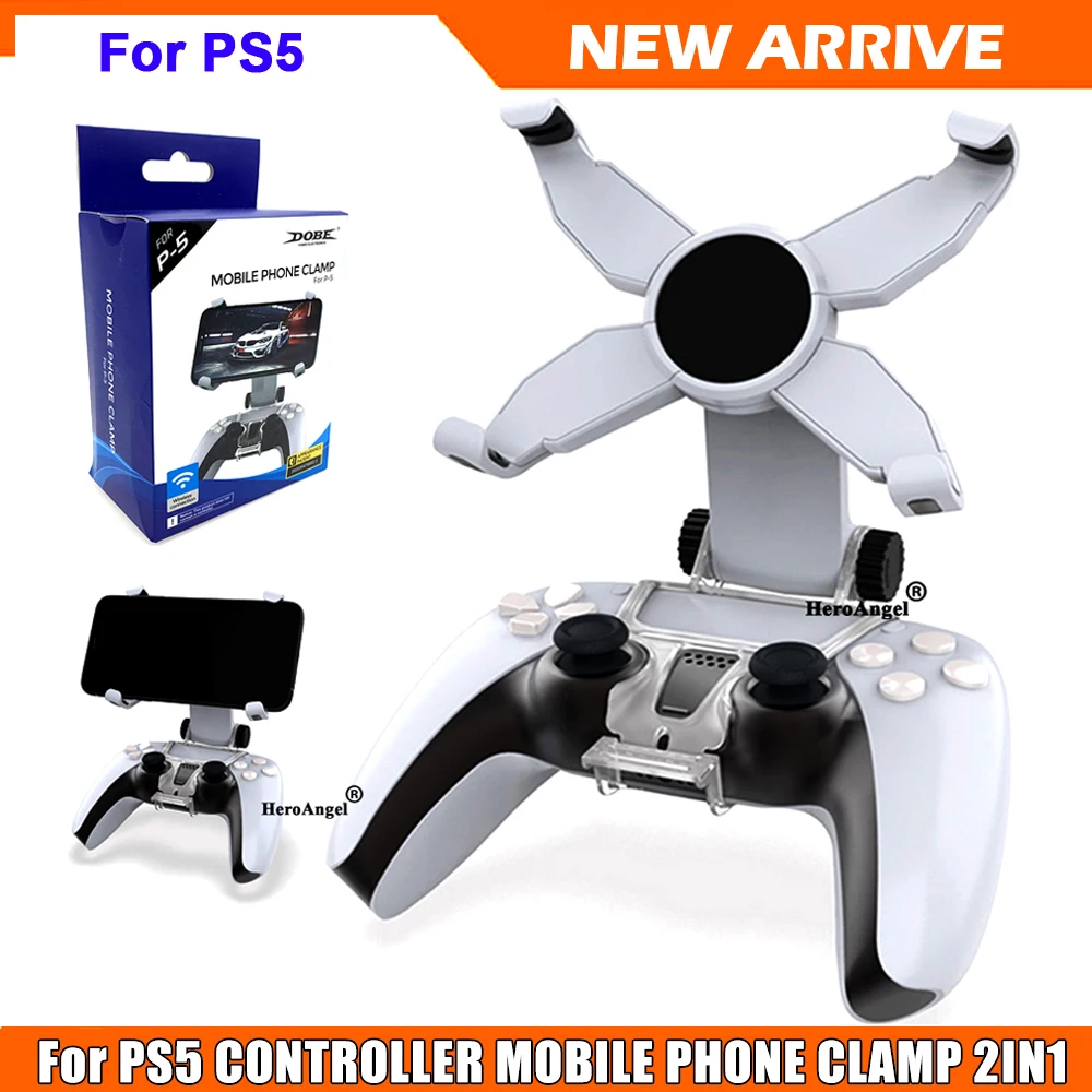 NEW Mobile Phone Game Clip for PS5 Controller Gaming Gamepad Holder ...