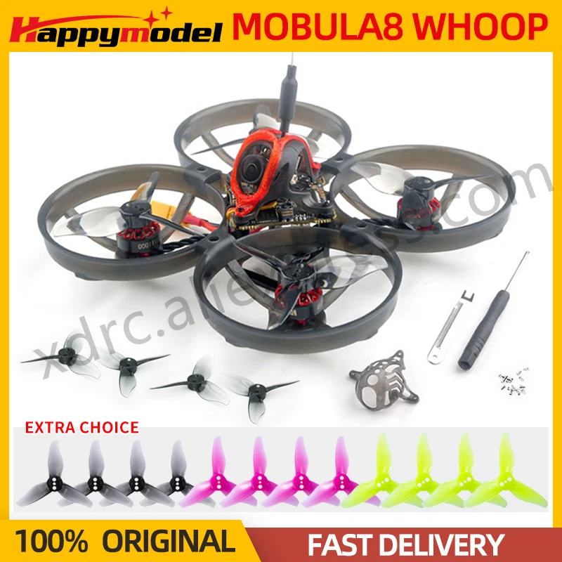 Happymodel Dron cuadricóptero Mobula 8 Mobula8 Micro FPV Whoop 1 2S ...