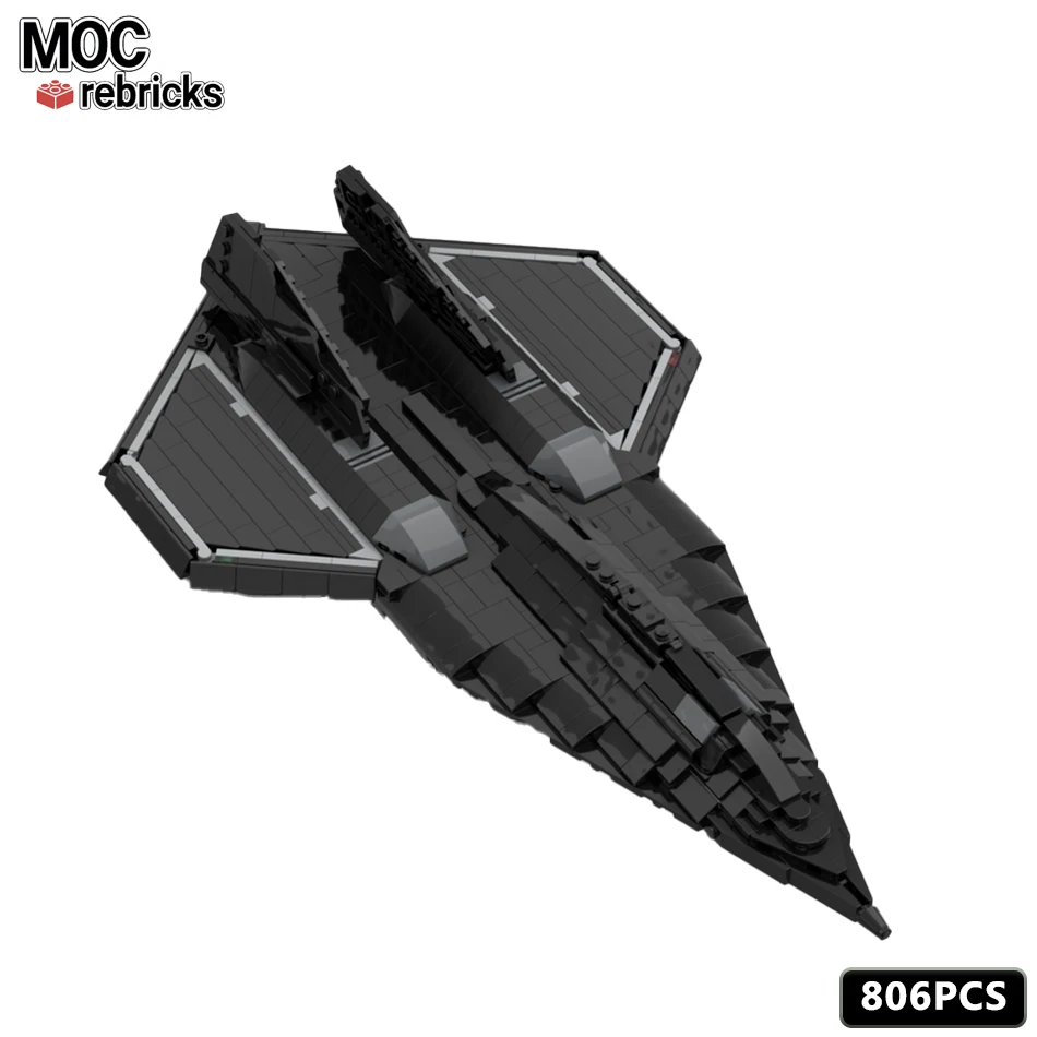 Moc série guerra espacial SR 72 darkstar supersônico vôo arma bloco de ...
