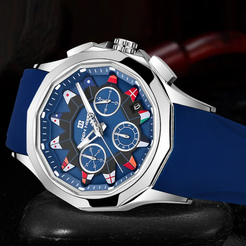 BEN NEVIS Mens Sports Watch Casual Quartz WristWatch Luminous New ...