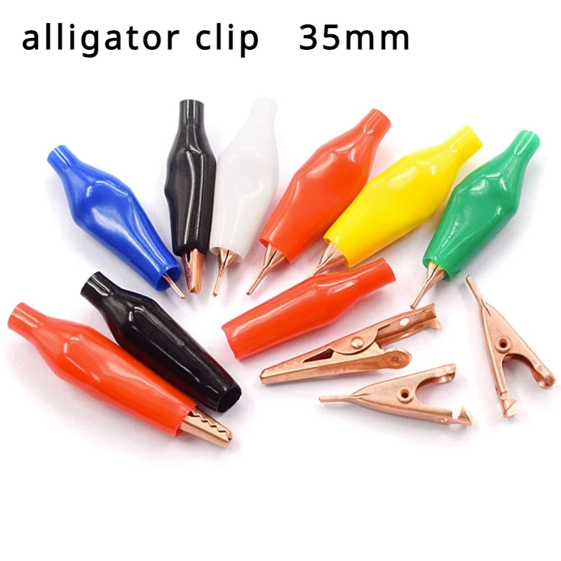 35mm-Alligator-Clips-Electrical-Test-Lead-Roach-Clip-Test-Jumper-Wire ...