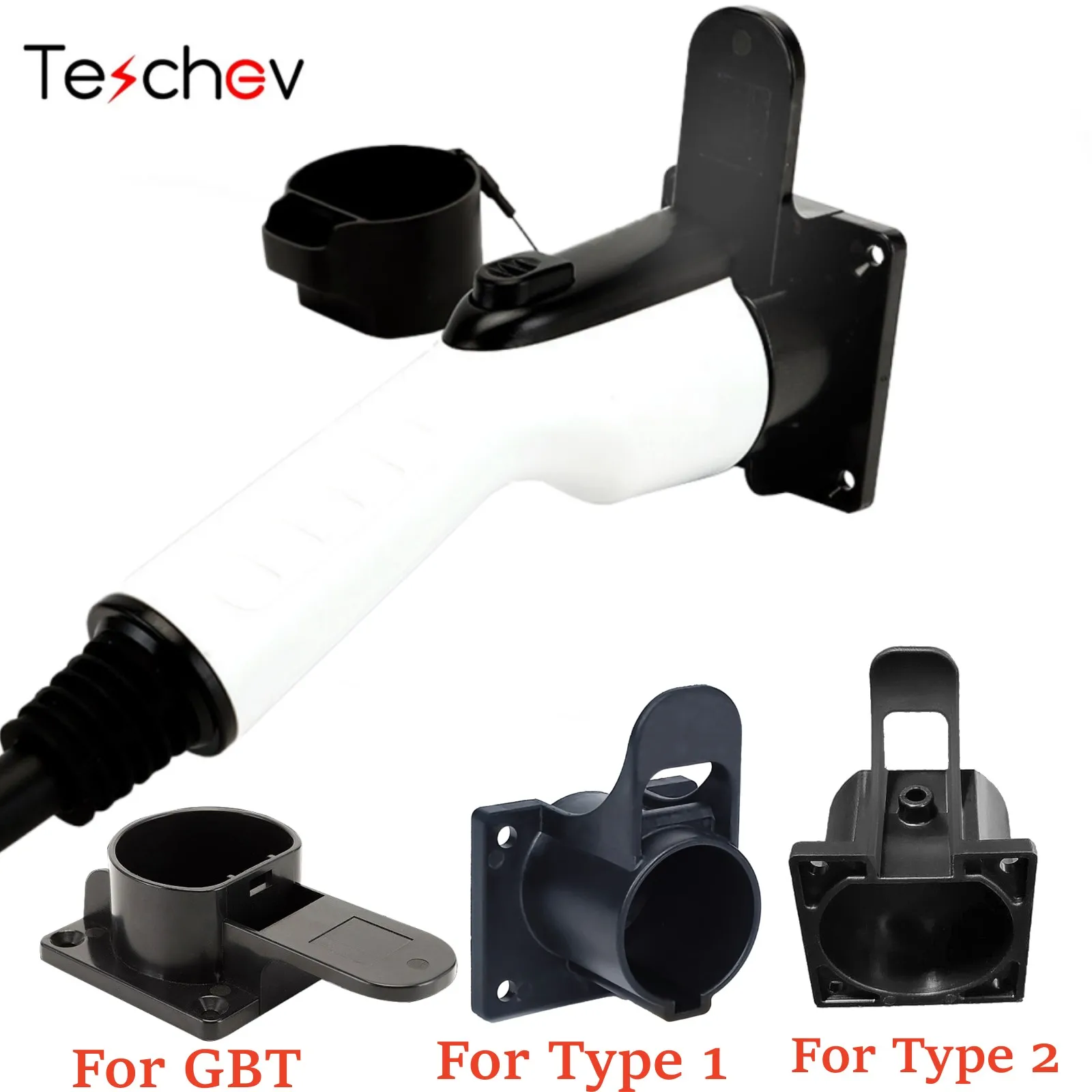 Teschev EV Charger Plug Holder for Electric Vehicle Type2 Type1 GBT Car ...