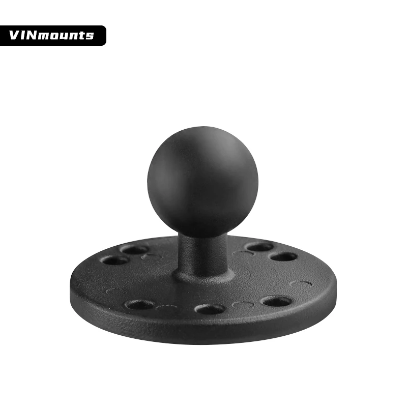 VINmounts 1'' Ball Mount Base with Aluminum Alloy AMPS Hole Round Plate ...