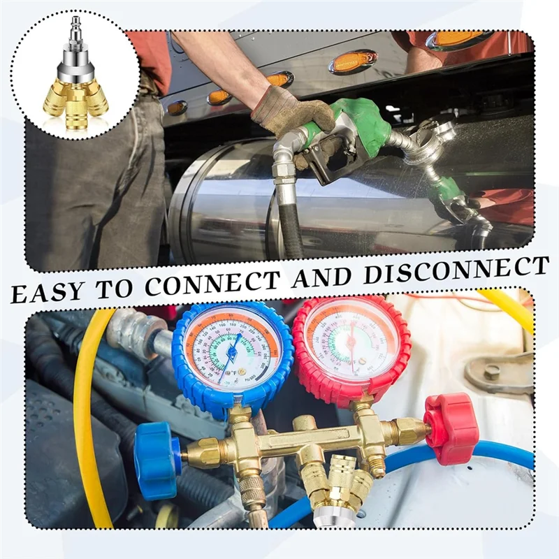 AT44-3 Way Air Manifold Splitter Air Compressor Accessories 4 Port ...